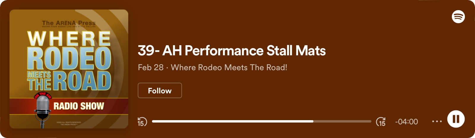 Where Rodeo Meets the Road — Visits with AH Performance Stall Mats ...