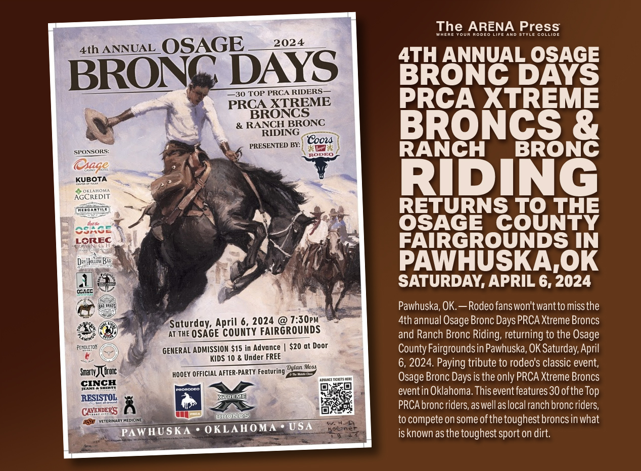 Experience the Thrills at Osage Bronc Days PRCA Xtreme Broncs 2024